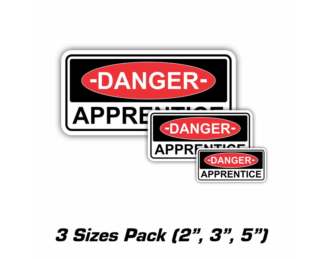 Danger Apprentice, Hard Hat, Laptop, Water Bottle, Cooler, Funny ...