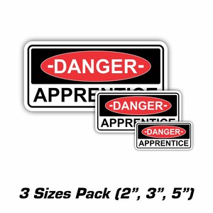 Danger Apprentice, Hard Hat, Laptop, Water Bottle, Cooler, Funny ...