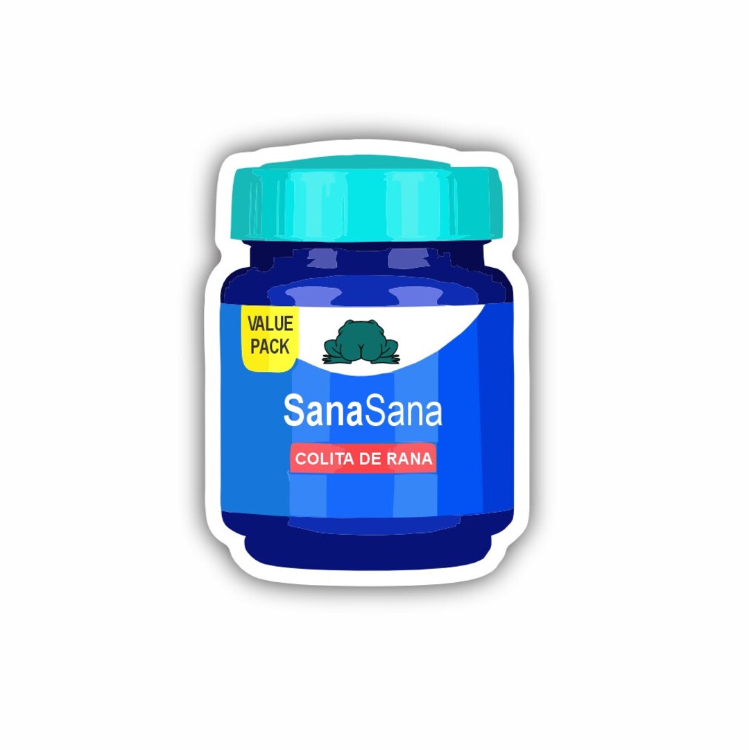 Sana Sana Colita De Rana, Laptop, Water Bottle, Cooler, Funny, Sticker ...