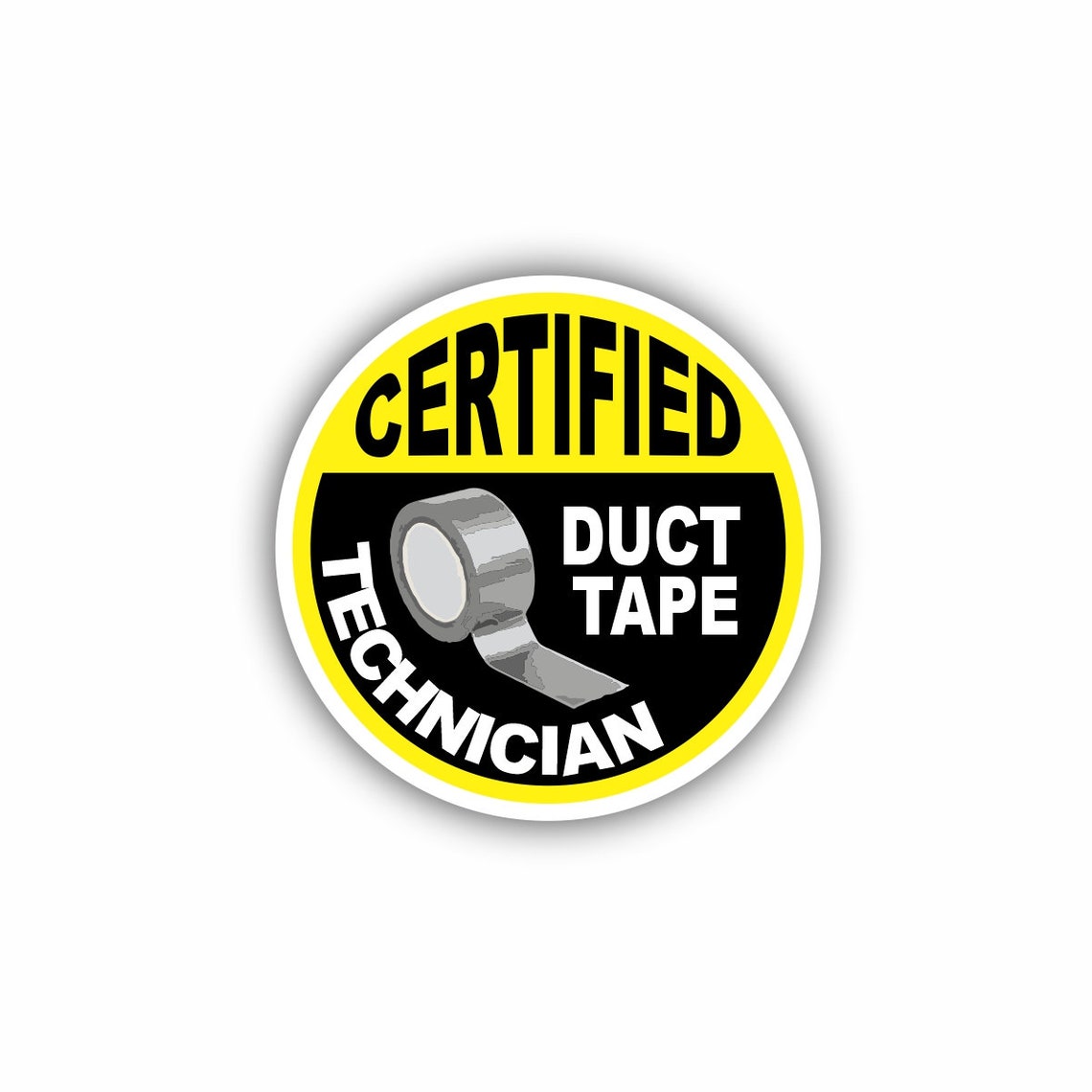 Certified Duct Tape Technician, Hard Hat, Laptop, Water Bottle, Cooler ...