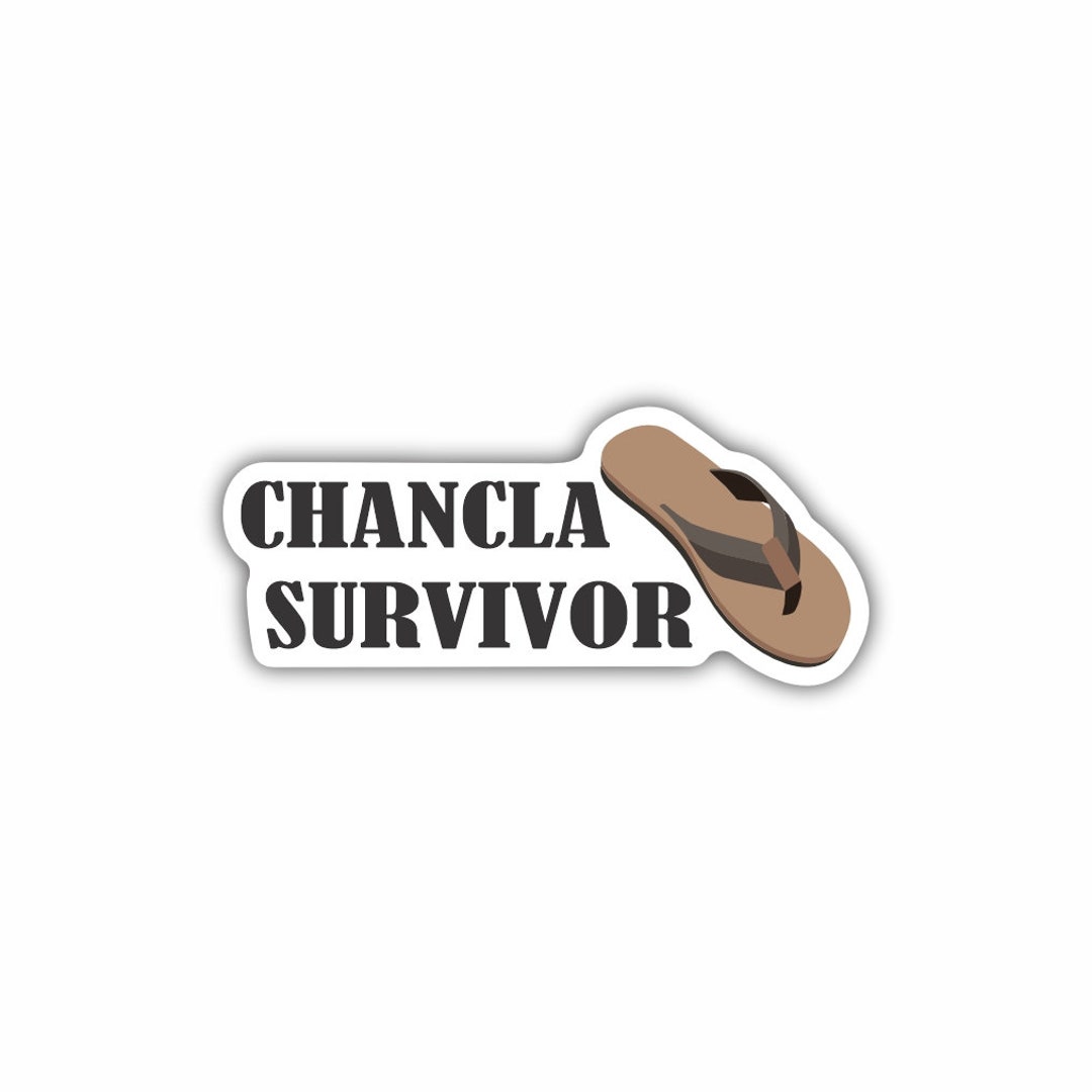 Chancla Survivor, Hard Hat, Laptop, Water Bottle, Cooler, Funny ...