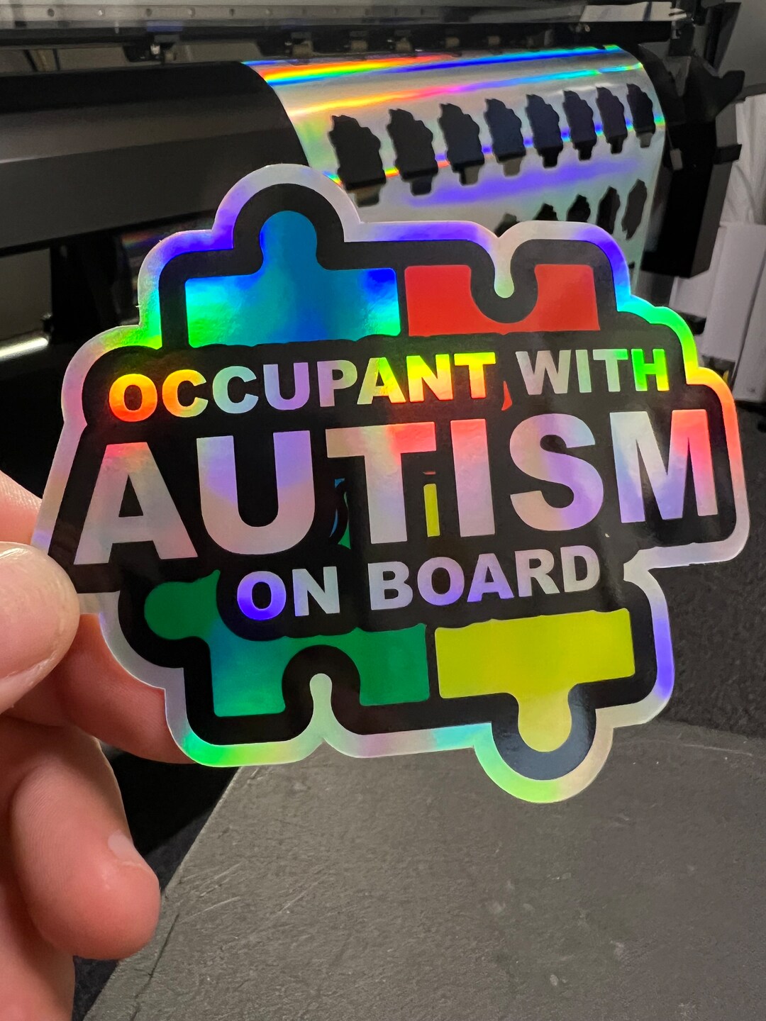 Autism Occupant on Board Decal, Car, Window, Laptop, Tumbler, Door ...