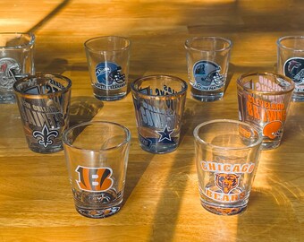 Nfl Glasses - Etsy