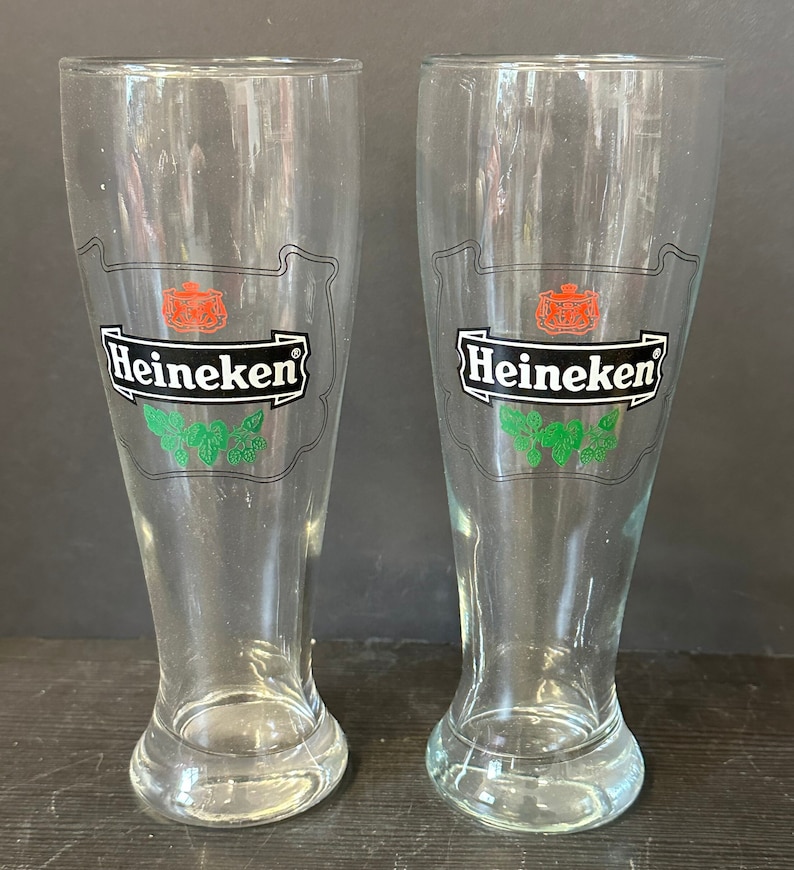 Set of 2 Heineken Beer 9 Pilsner Glasses - Etsy