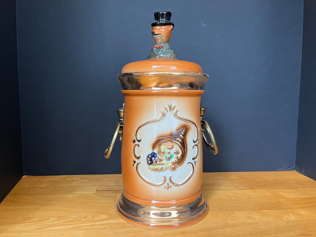 Vintage 1977 Jim Beam San Joaquin Valley California Humidor Jar With ...