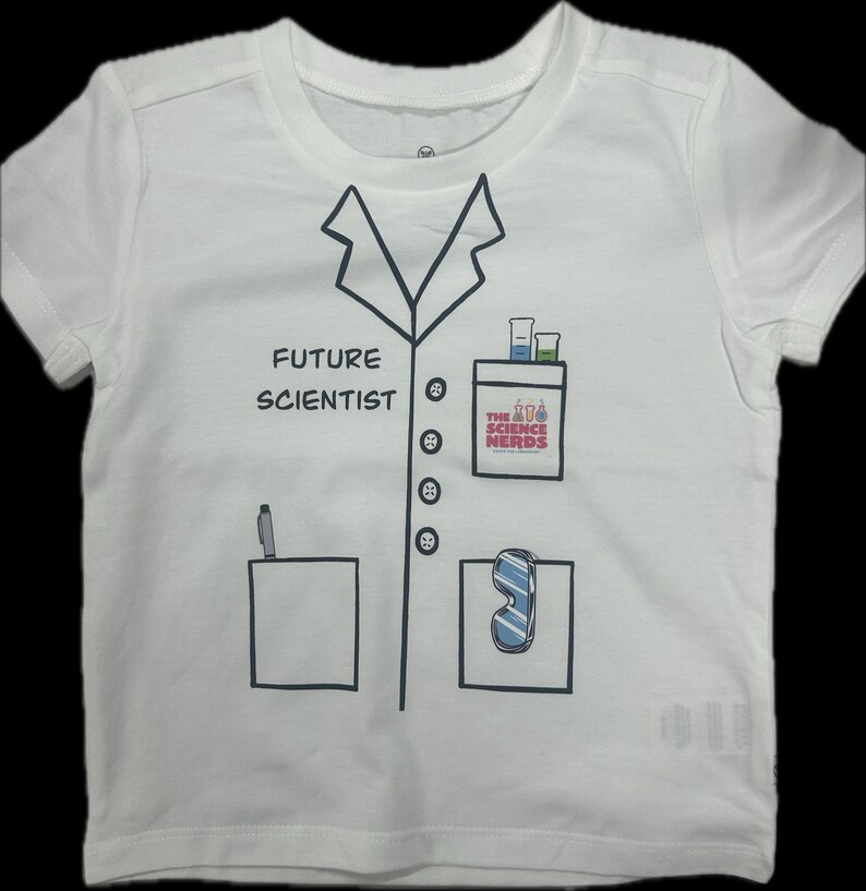 Science Gear Future Scientist Toddler T-shirt: STEM Lab Coat Design - Etsy