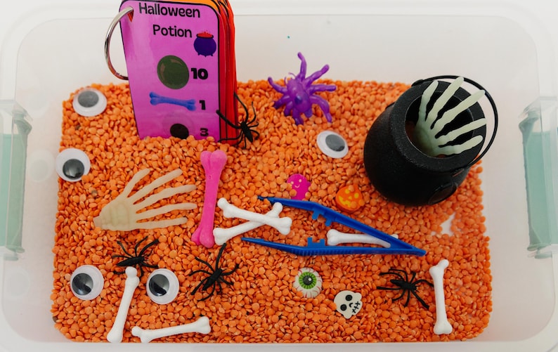 Halloween Sensory Ispy Tube or Bin for Kids - Etsy