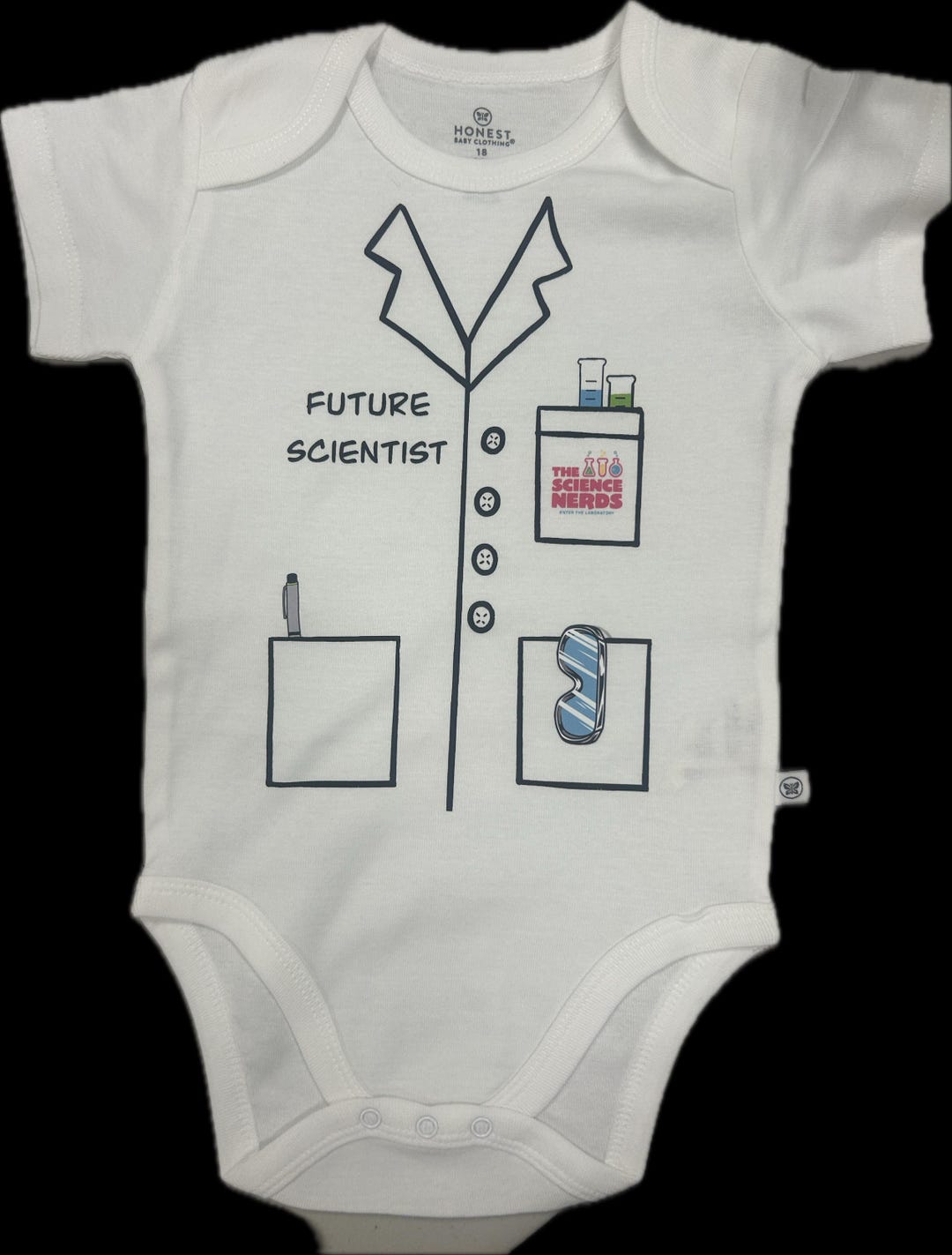 Science Gear Future Scientist Baby Onesie: STEM Lab Coat Bodysuit - 18 ...