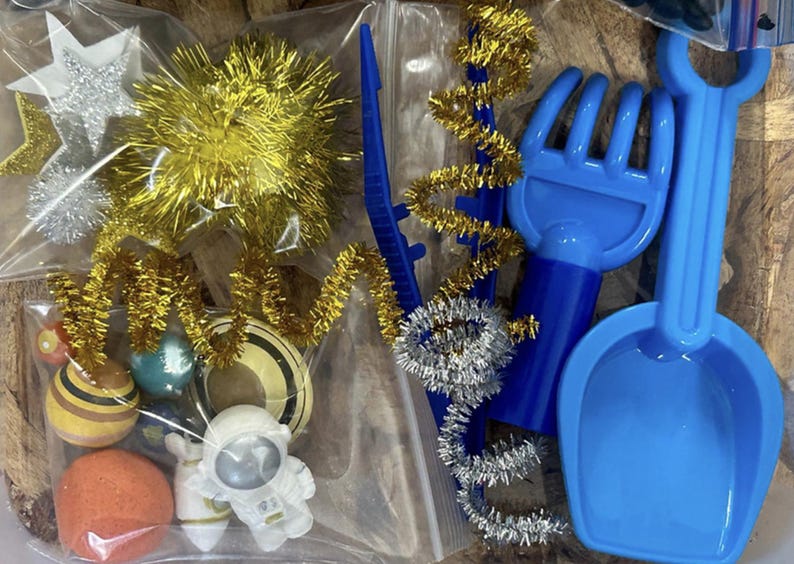 Space Themed Sensory Bin - Etsy