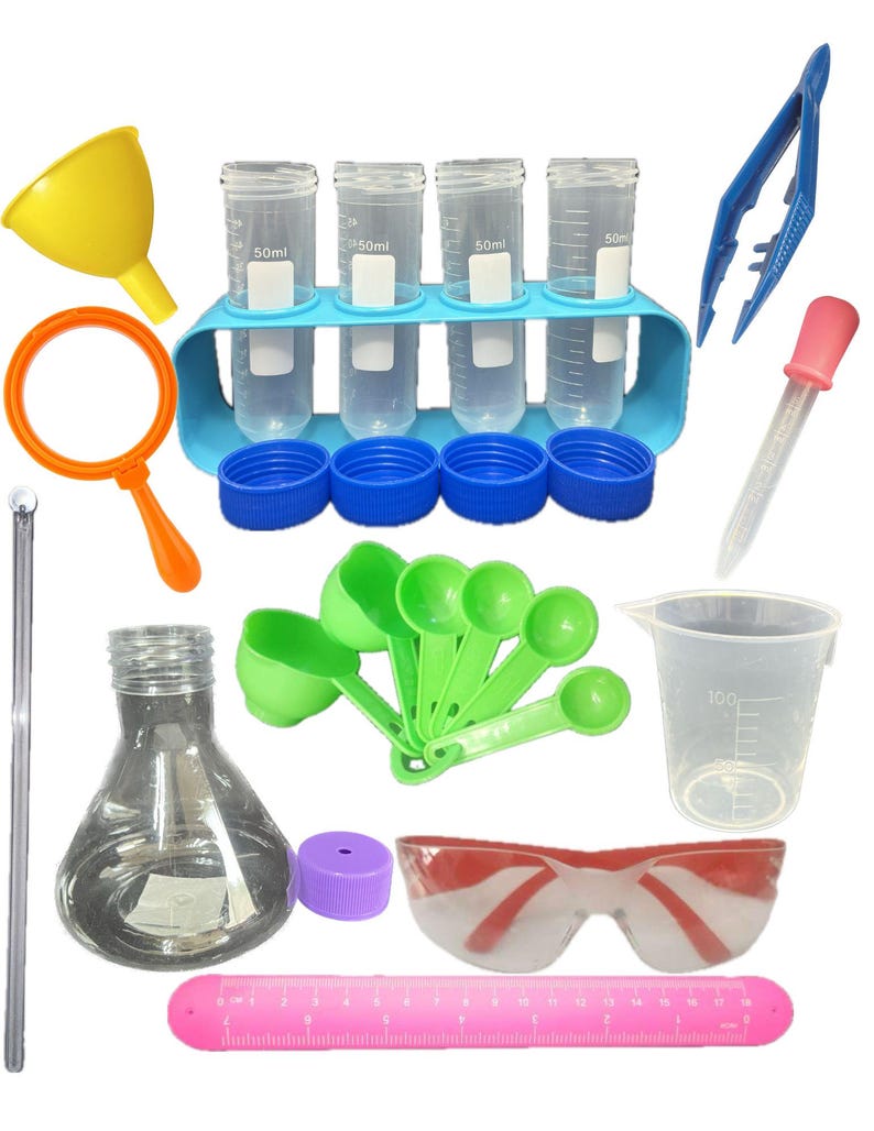 Kids Science Lab Kit: Child-sized Goggles, Beaker, Flask - Etsy