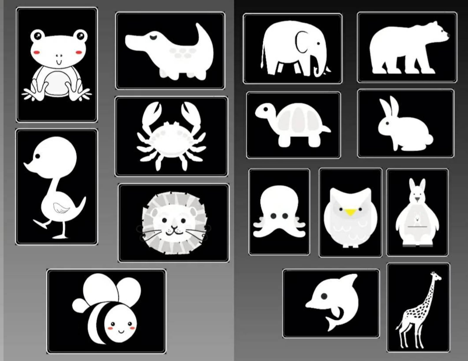 Printable Black and White Sensory Cards, High Contrast Cards ...