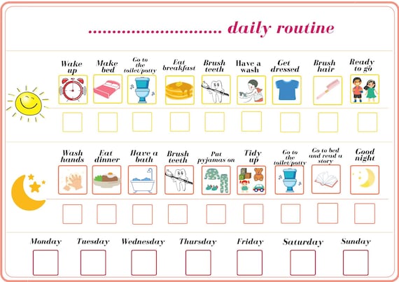 My Daily Routine Board - Etsy UK