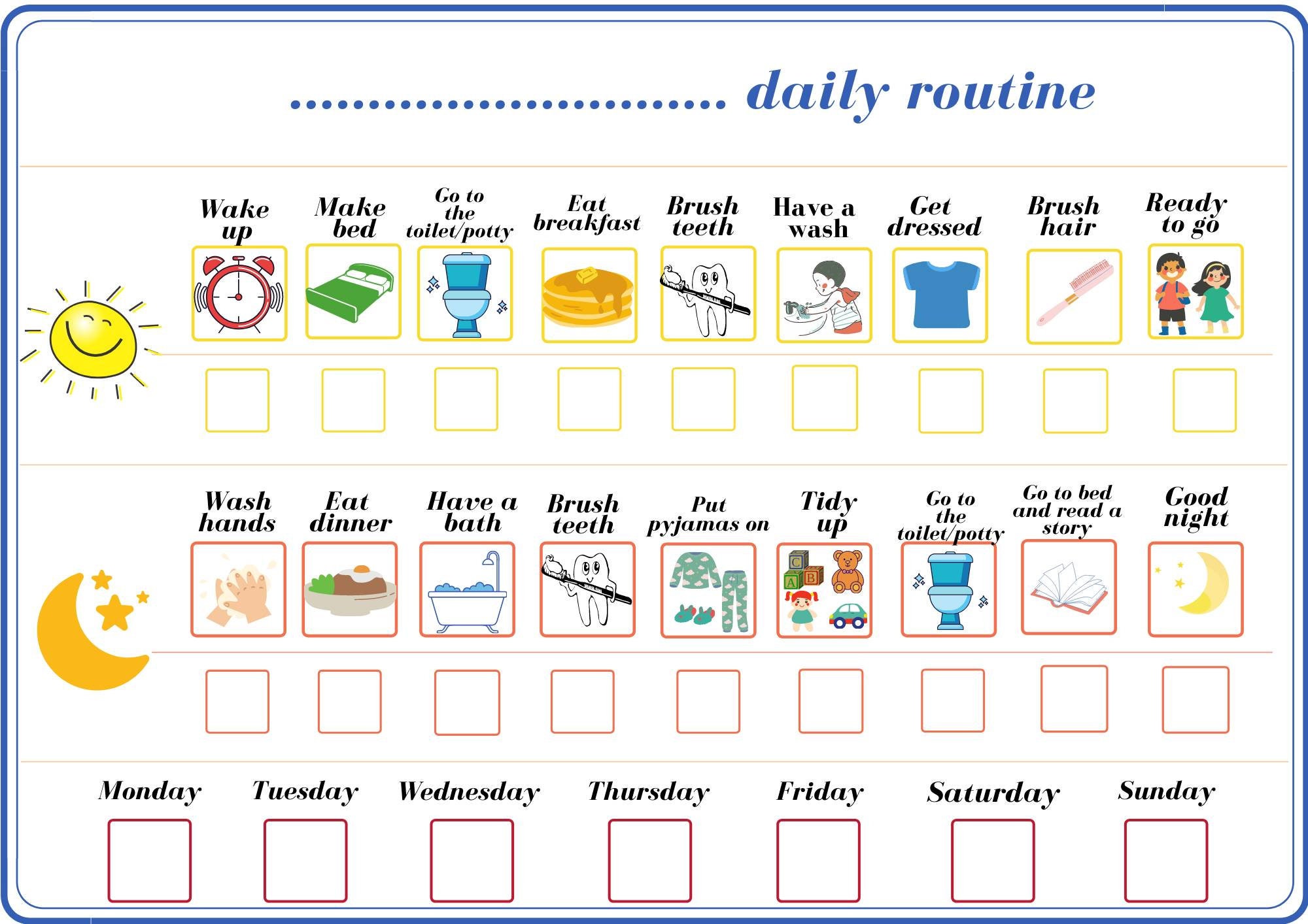 Mi tablero de rutinas diarias - Etsy España