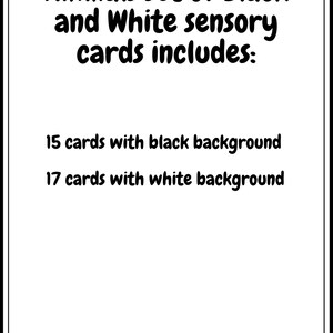 Printable Black and White Sensory Cards, High Contrast Cards ...