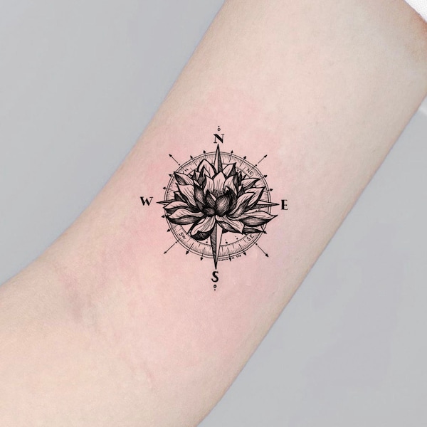Compass Tattoo - Etsy