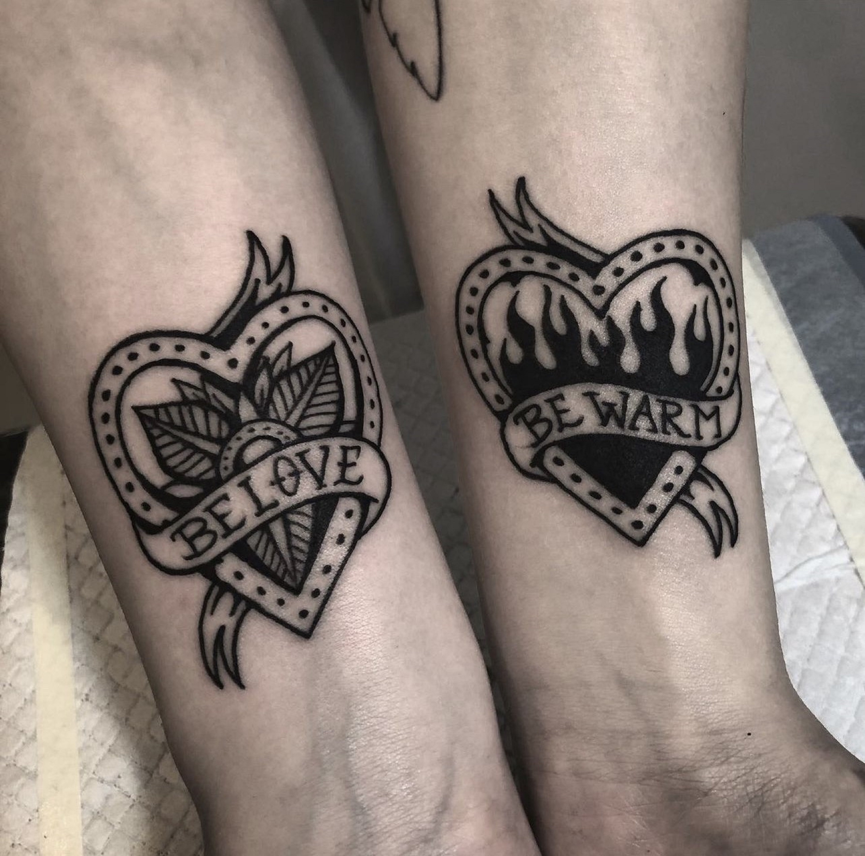 Real Black Heart Tattoos