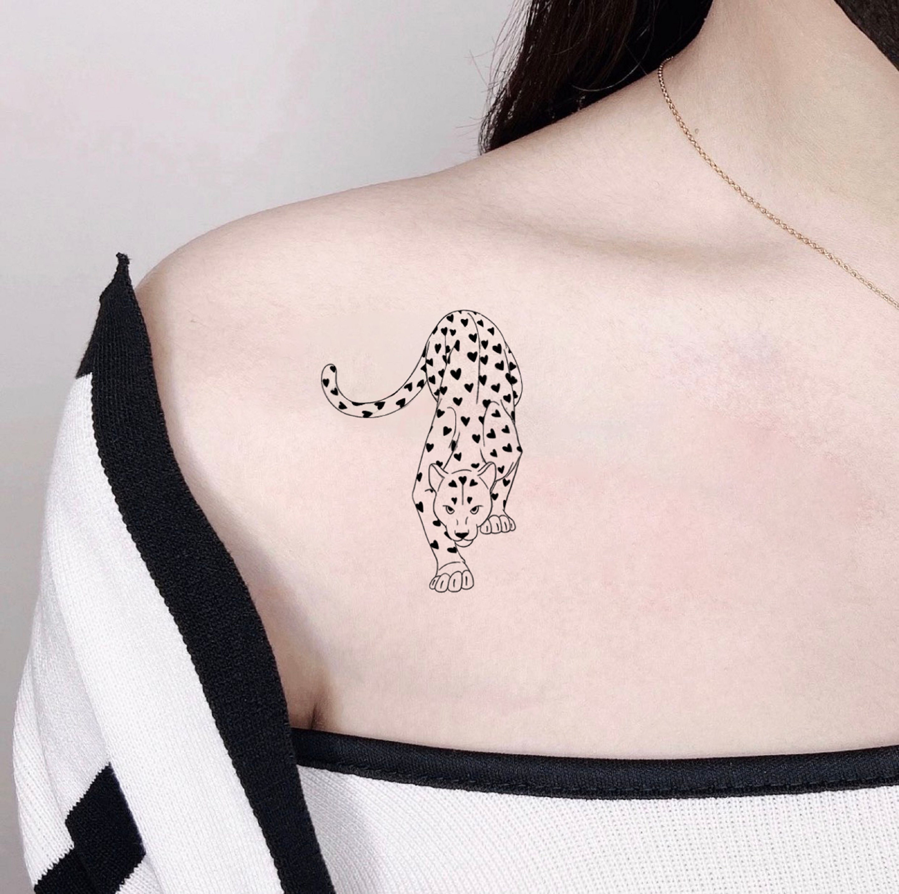 Cheetah Print Scratch Tattoos