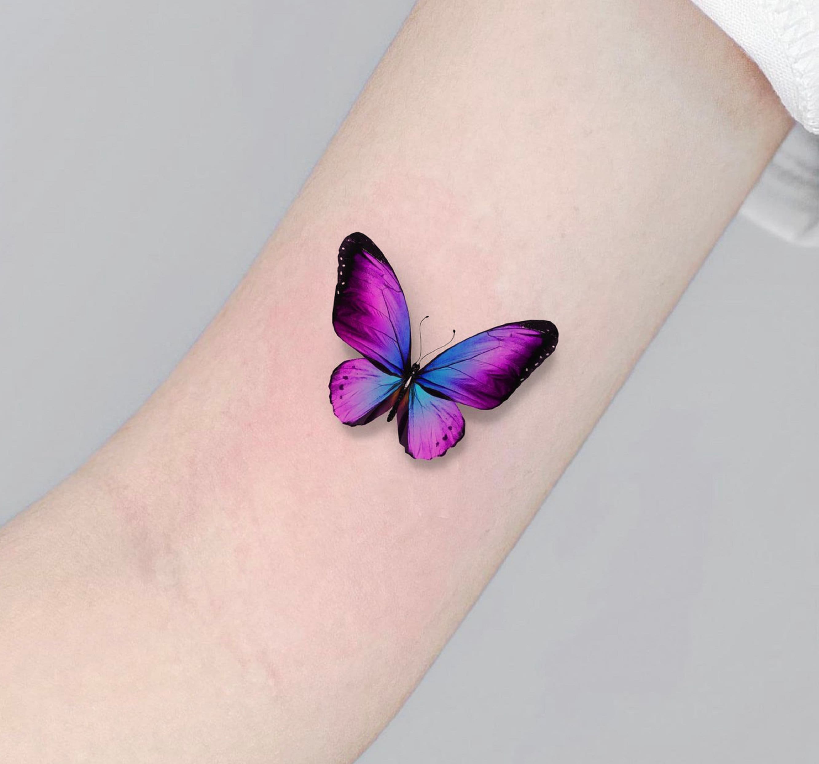 Purple Butterflies Tattoos