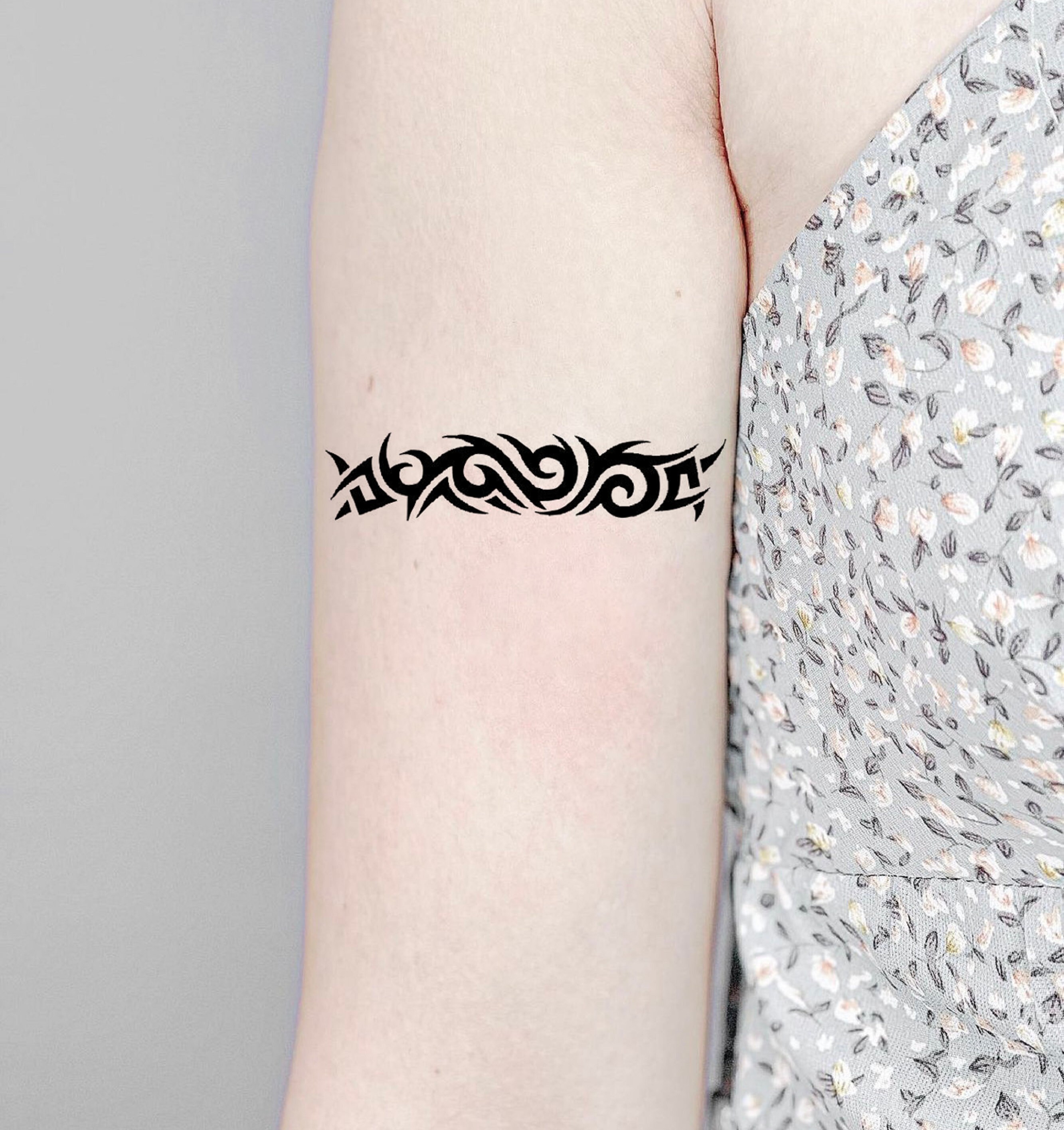 Color Tribal Band Tattoo