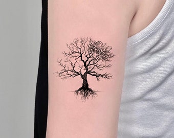 Tree Love Temporary Tattoo set of 2 - Etsy