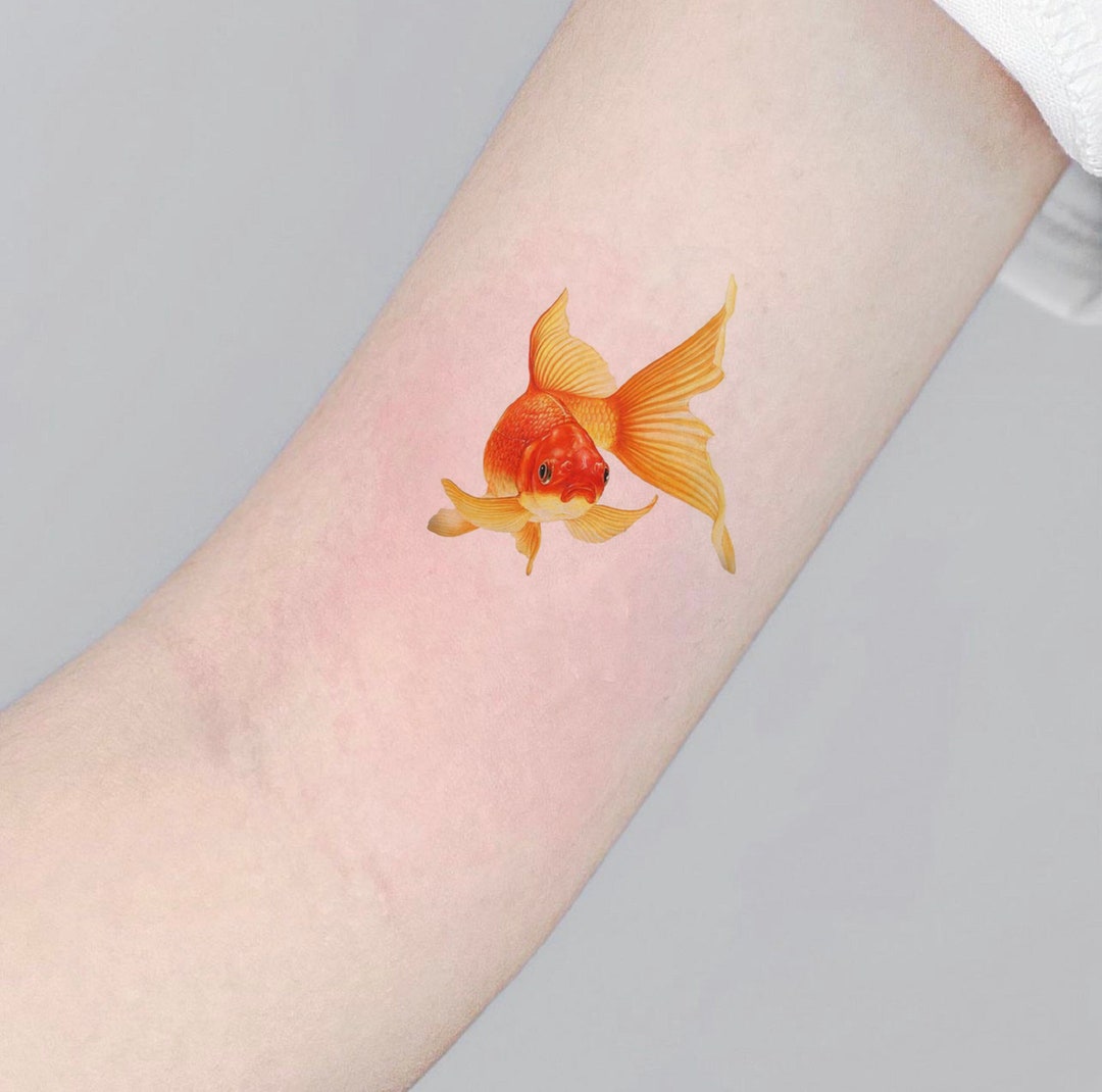 Goldfish Watercolor Tattoo
