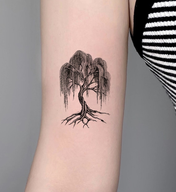 Weeping Willow Tree Tattoo