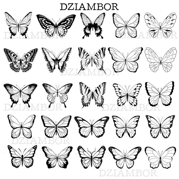 Butterfly Tattoo - Etsy