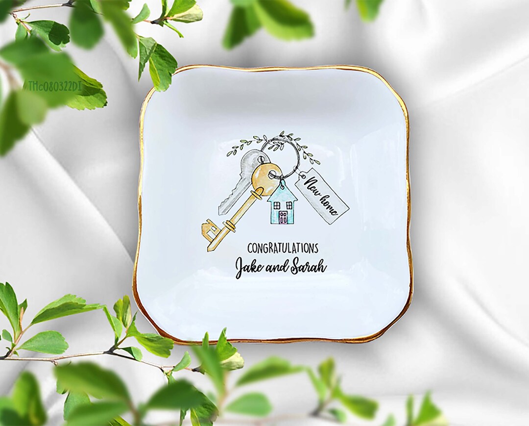 Personalized Ceramic Key Tray-new Home Key Tray-housewarming Gift ...