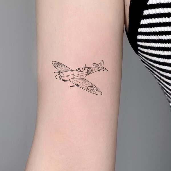 Spitfire Tattoo - Etsy