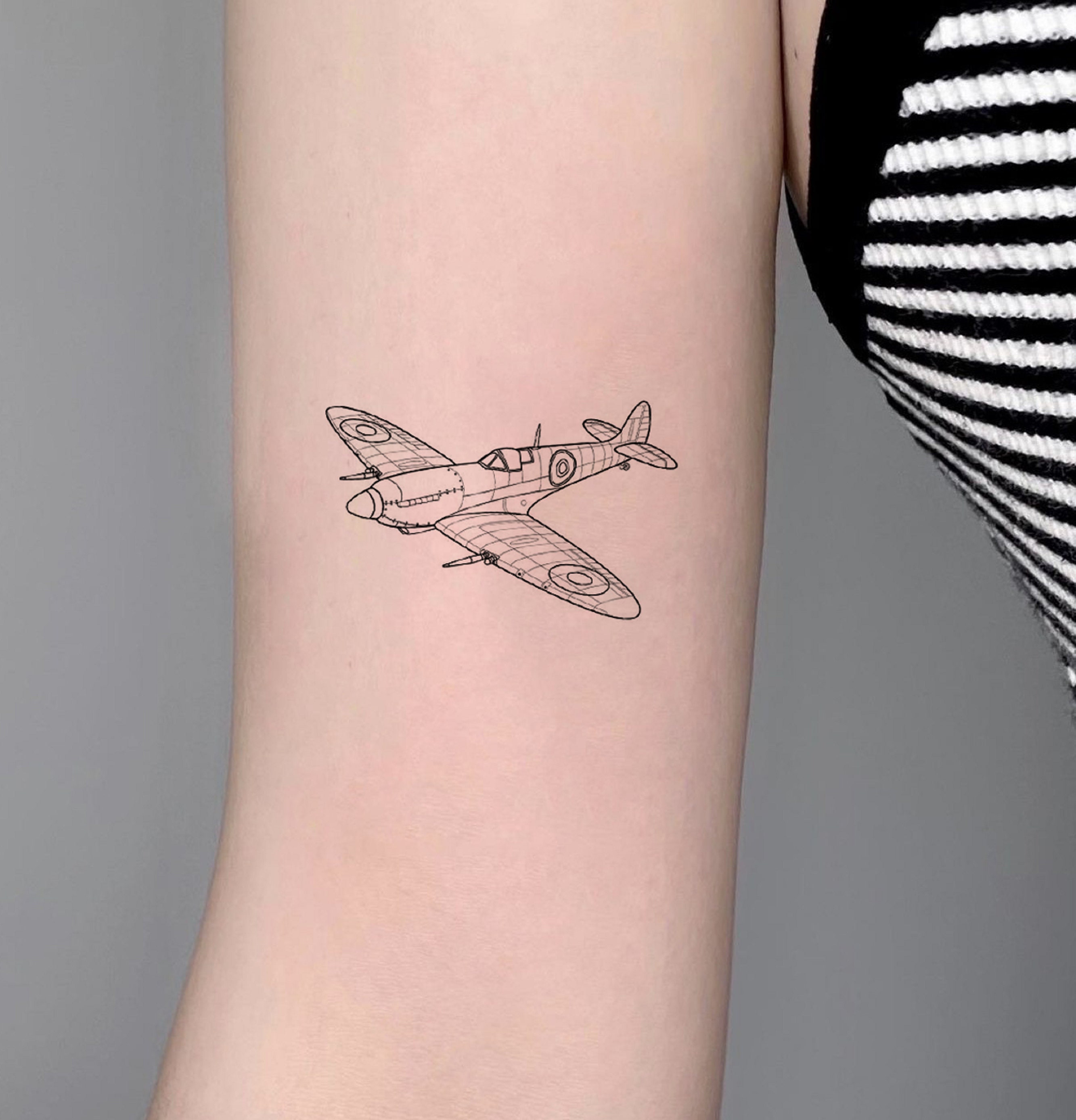Spitfire Logo Tattoo