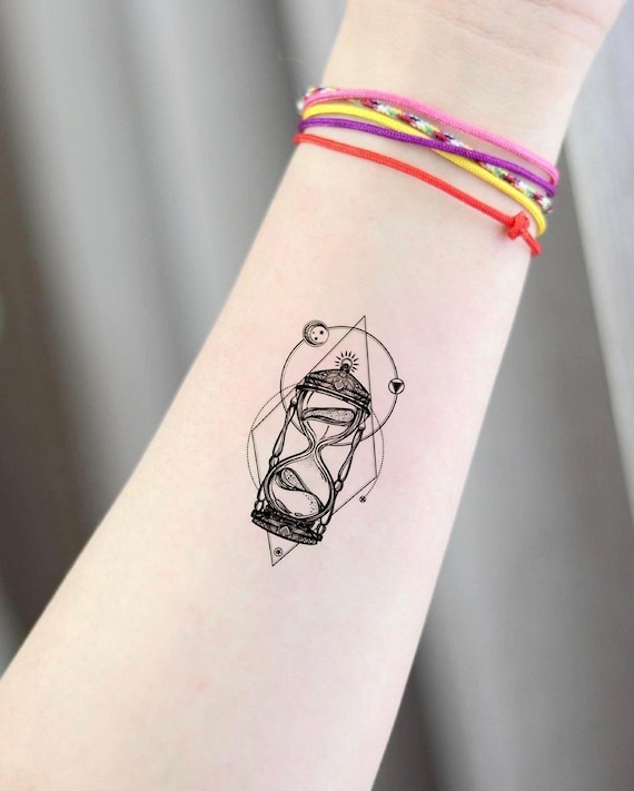 Sand Timer Tattoo