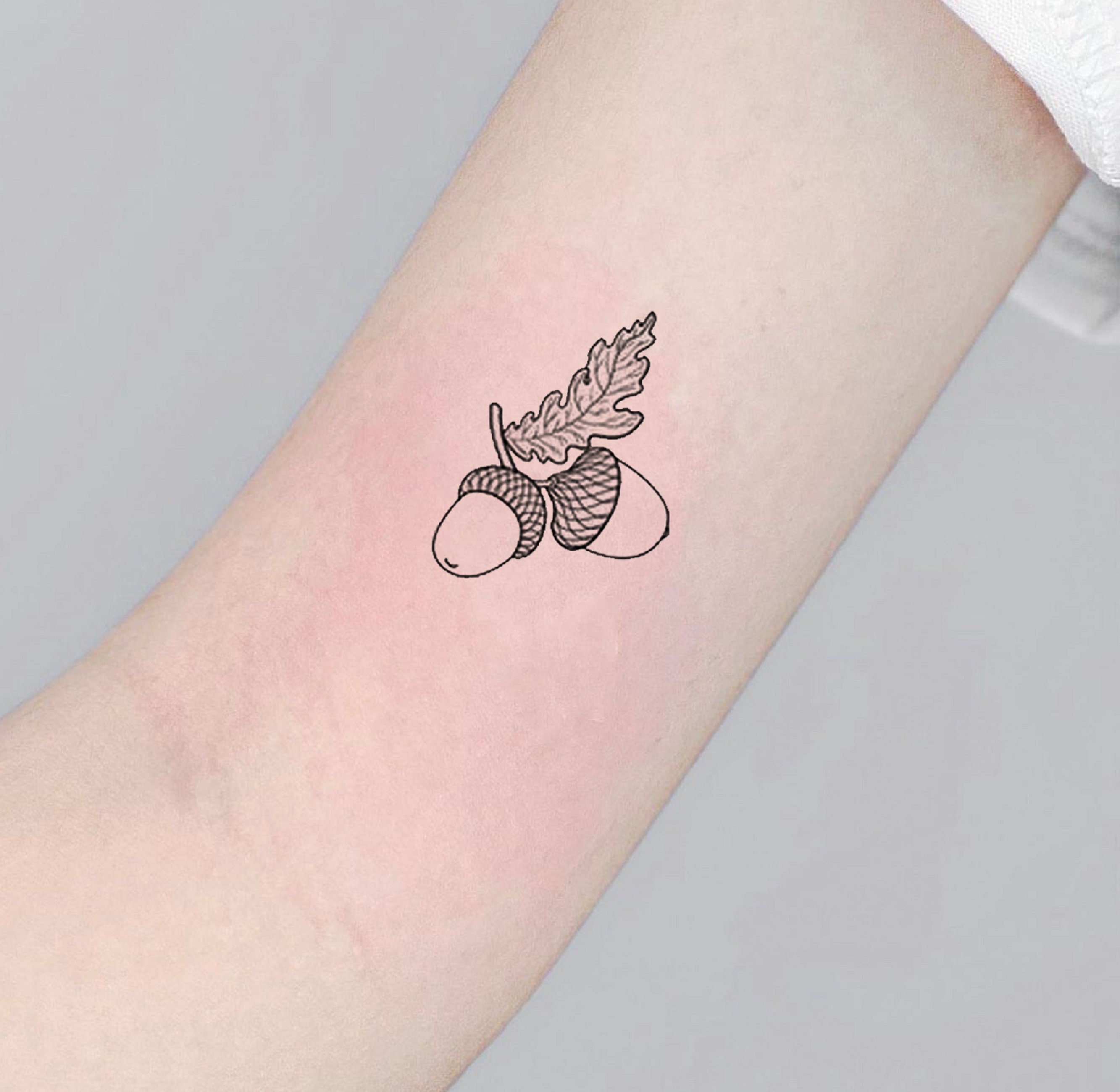 Simple Acorn Tattoo