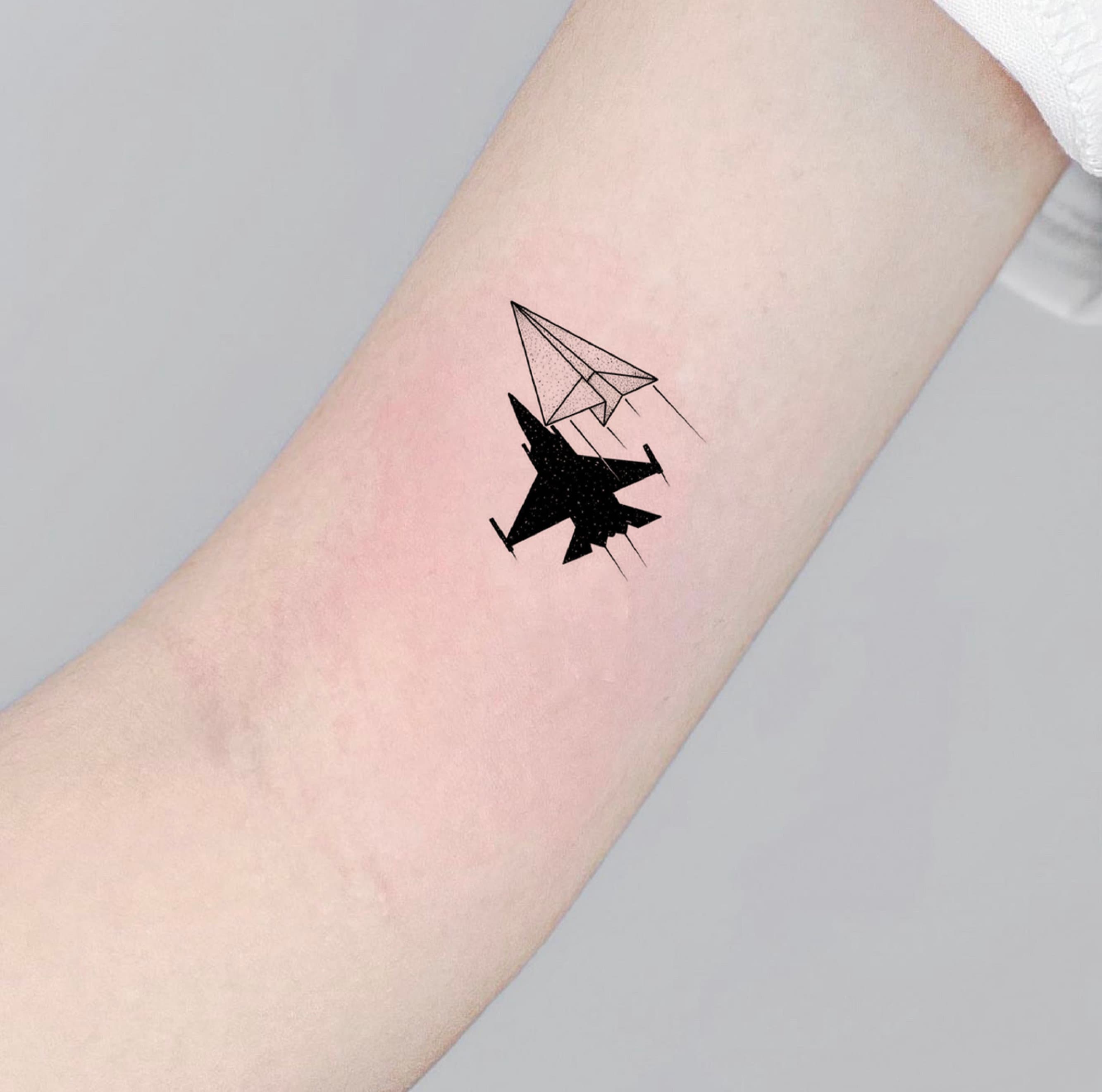 Small Airplane Tattoo