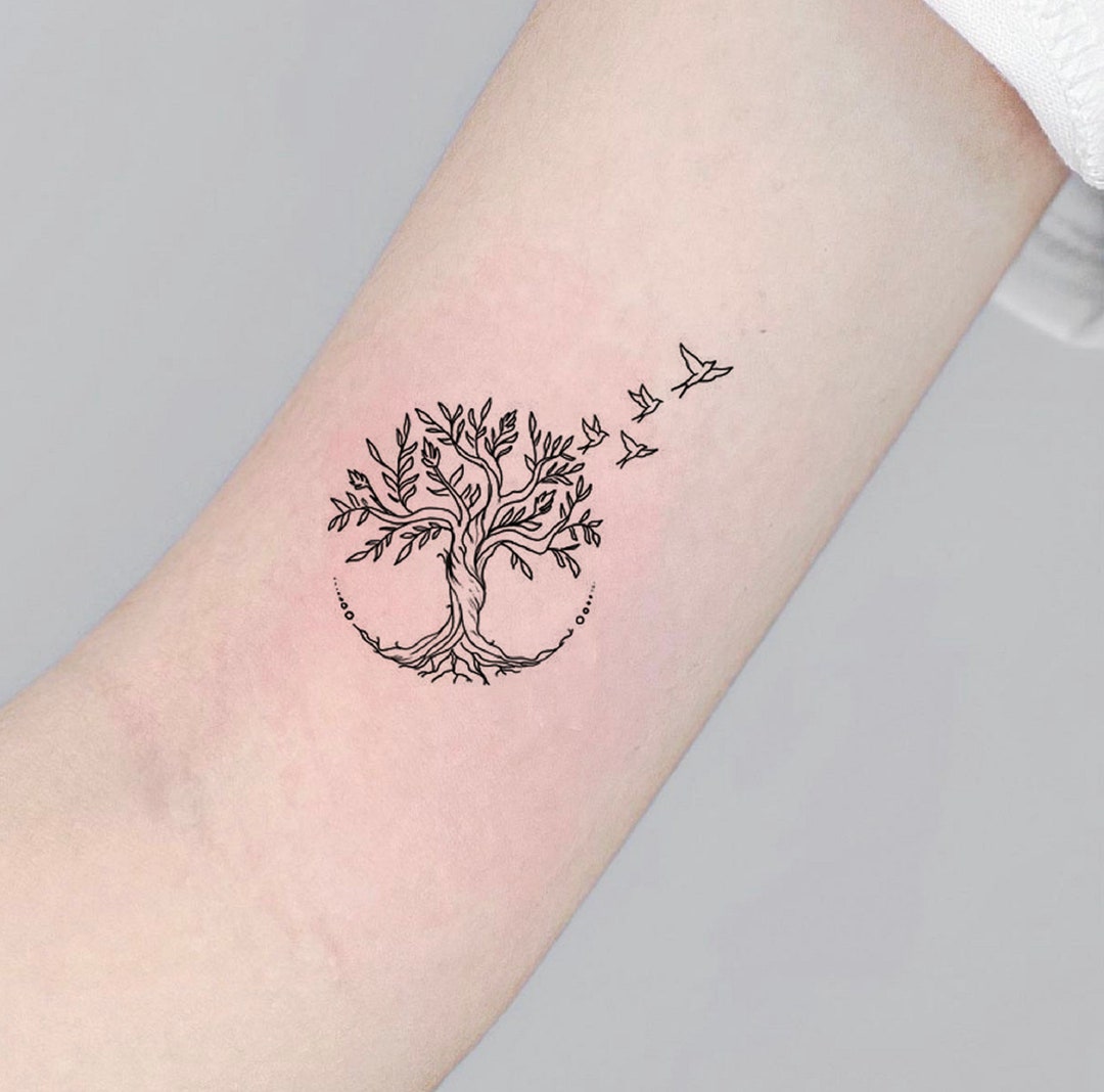 Family Tree Tattoos On Back