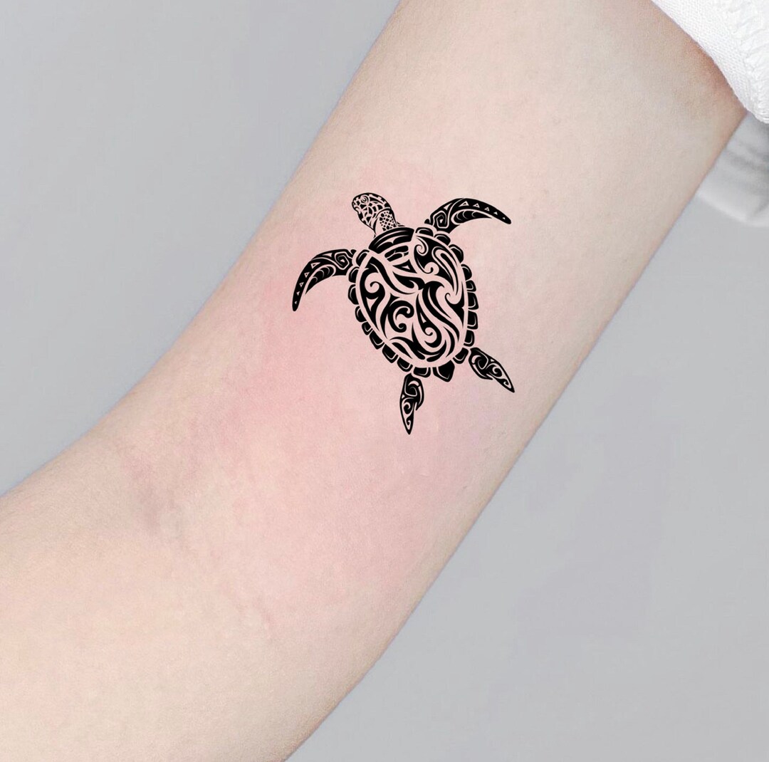 Pack of 3 Tattoo Sea Turtle Temporary Tattoo Fake Tattoo - Etsy