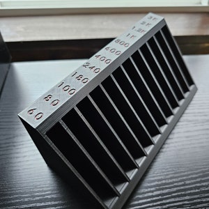 12 Slot Sandpaper Disc Holder 3 Inch 75mm Garage Organization Workbench ...