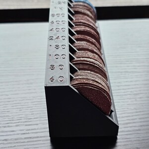 12 Slot Sandpaper Disc Holder 2 Inch 50mm Garage Organization Workbench ...