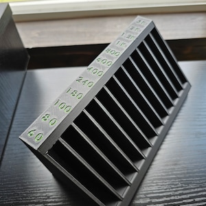 12 Slot Sandpaper Disc Holder | 3 Inch 75mm) | Garage Organization ...