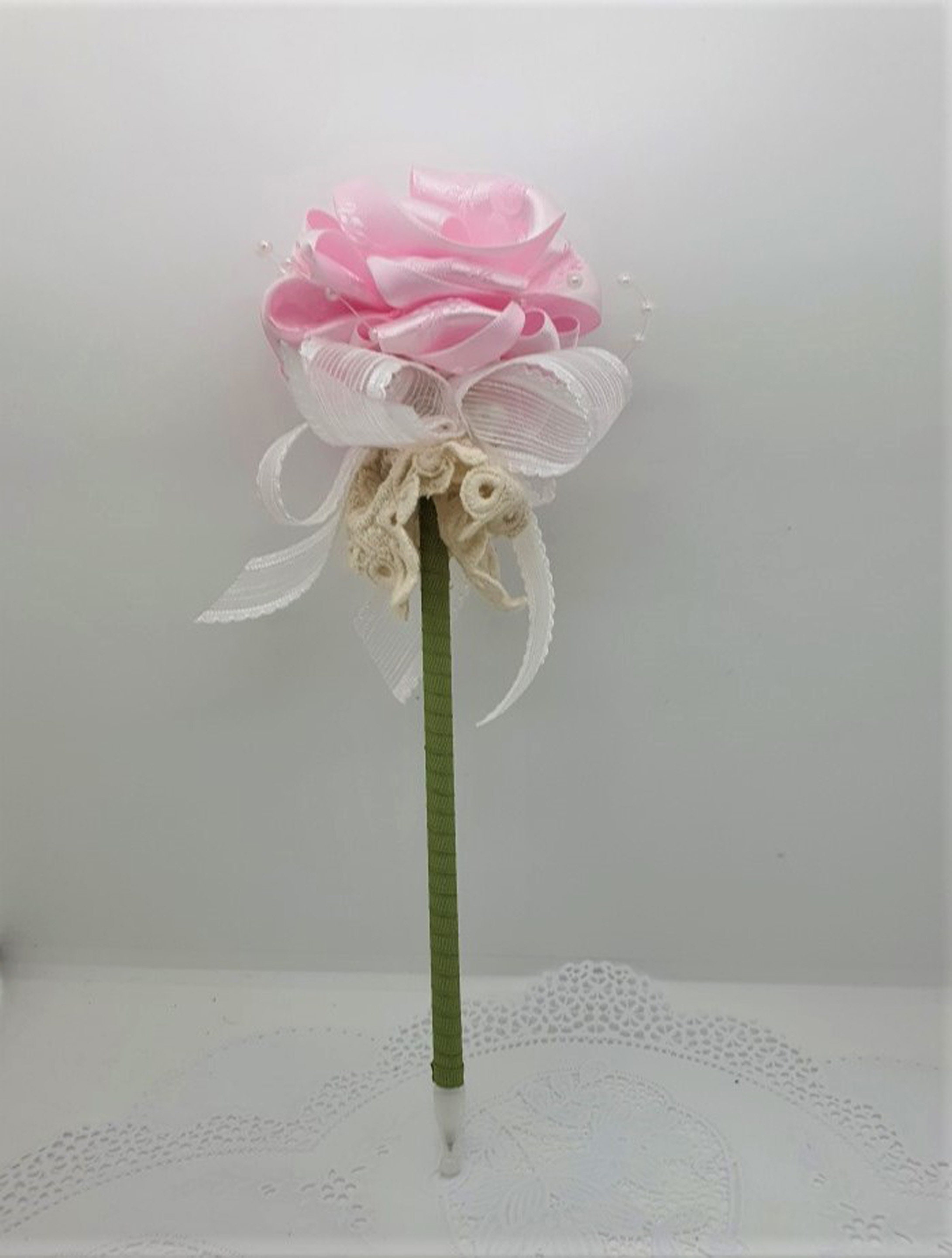 1 Ribbon Flower Ballpoint Pen and Ribbon Flower Frame. Two Products ...