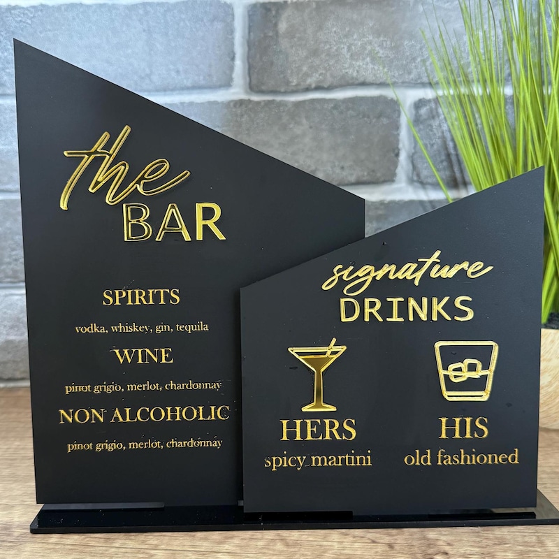 Acrylic Bar Sign - Etsy