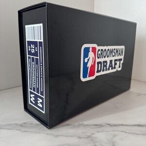 NBA Inspired Groomsman Proposal Box, Personalized Gift - Etsy