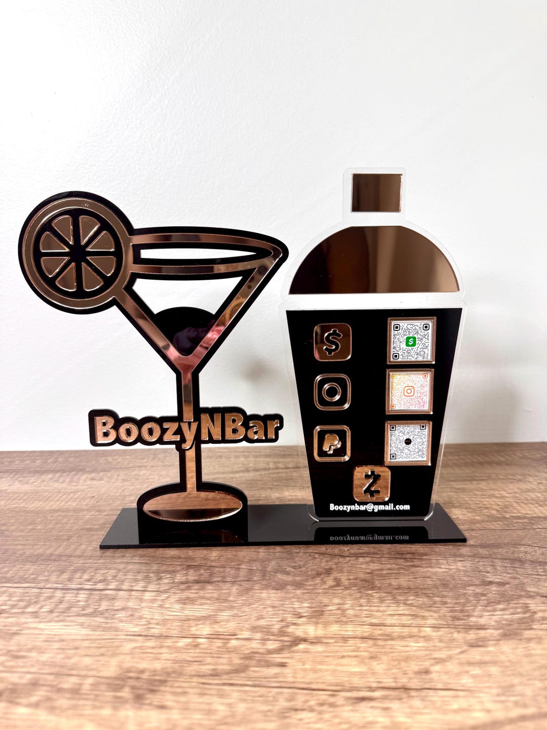 Acrylic Bartender QR Code Sign, Custom Mobile Bar Payment Display - Etsy