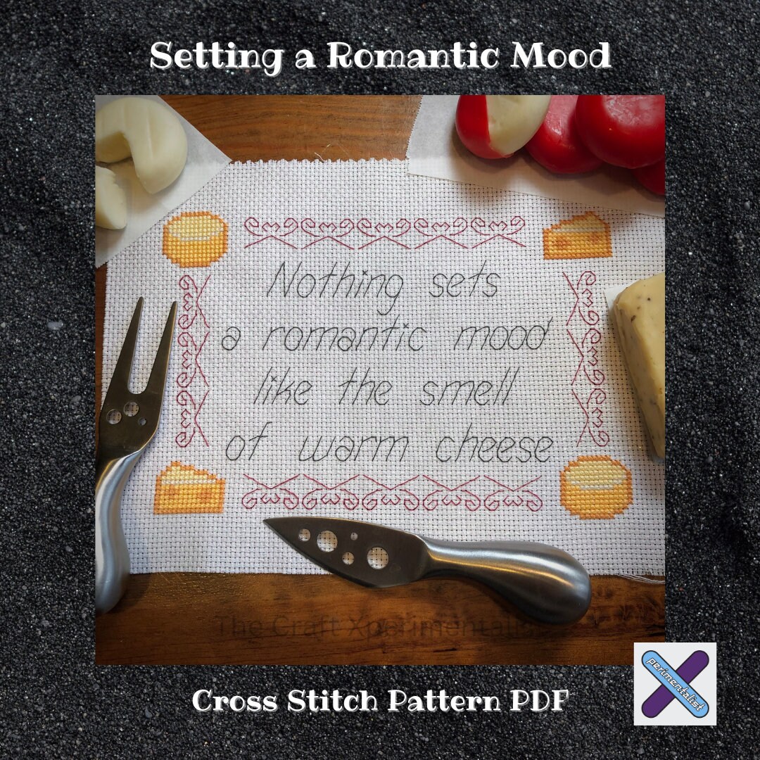 Setting a Romantic Mood Cross Stitch Pattern PDF Download - Etsy