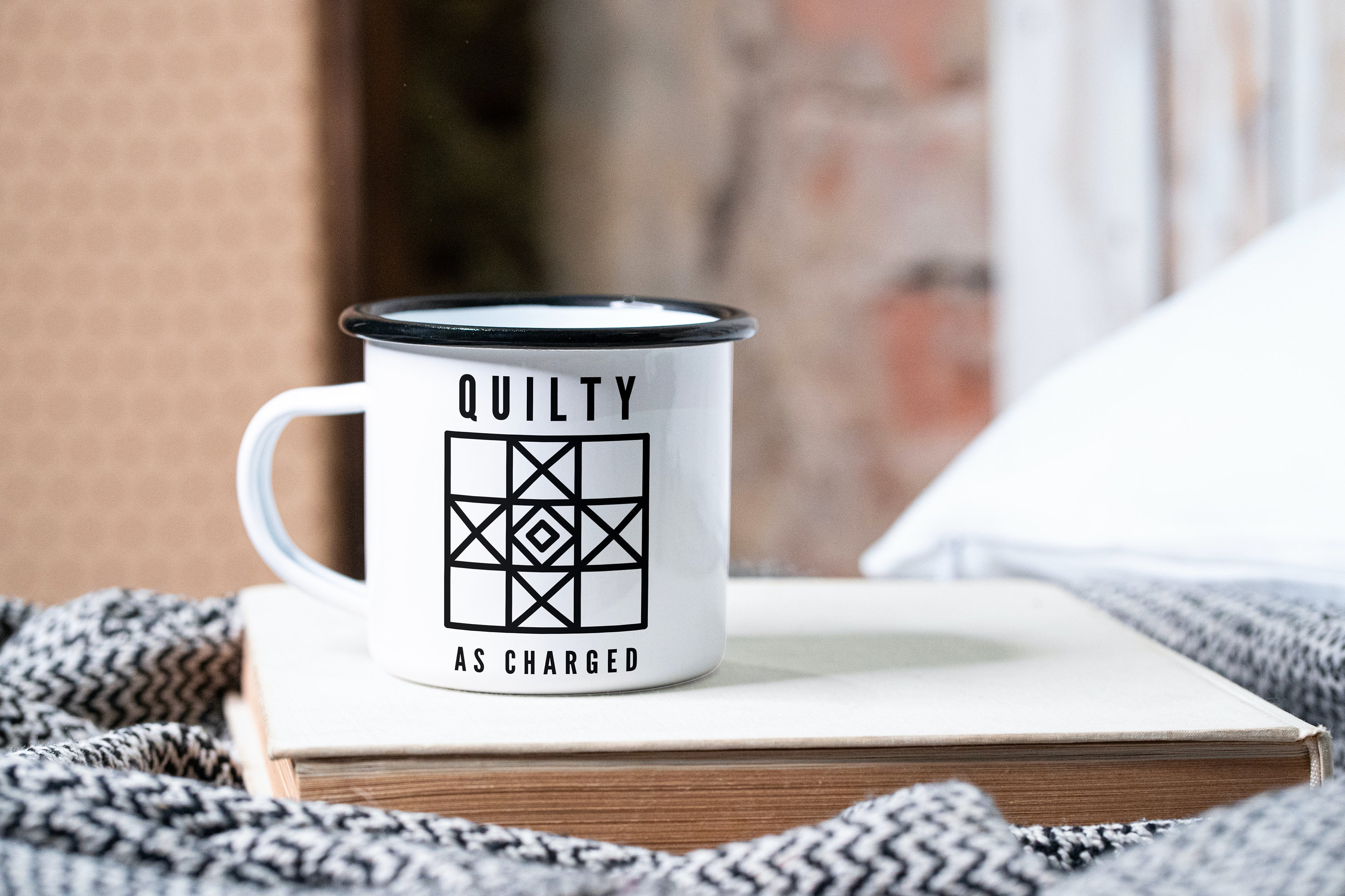 Quilty as Charged Mug for Quilters / Funny Quilt Shop Mug / | Etsy