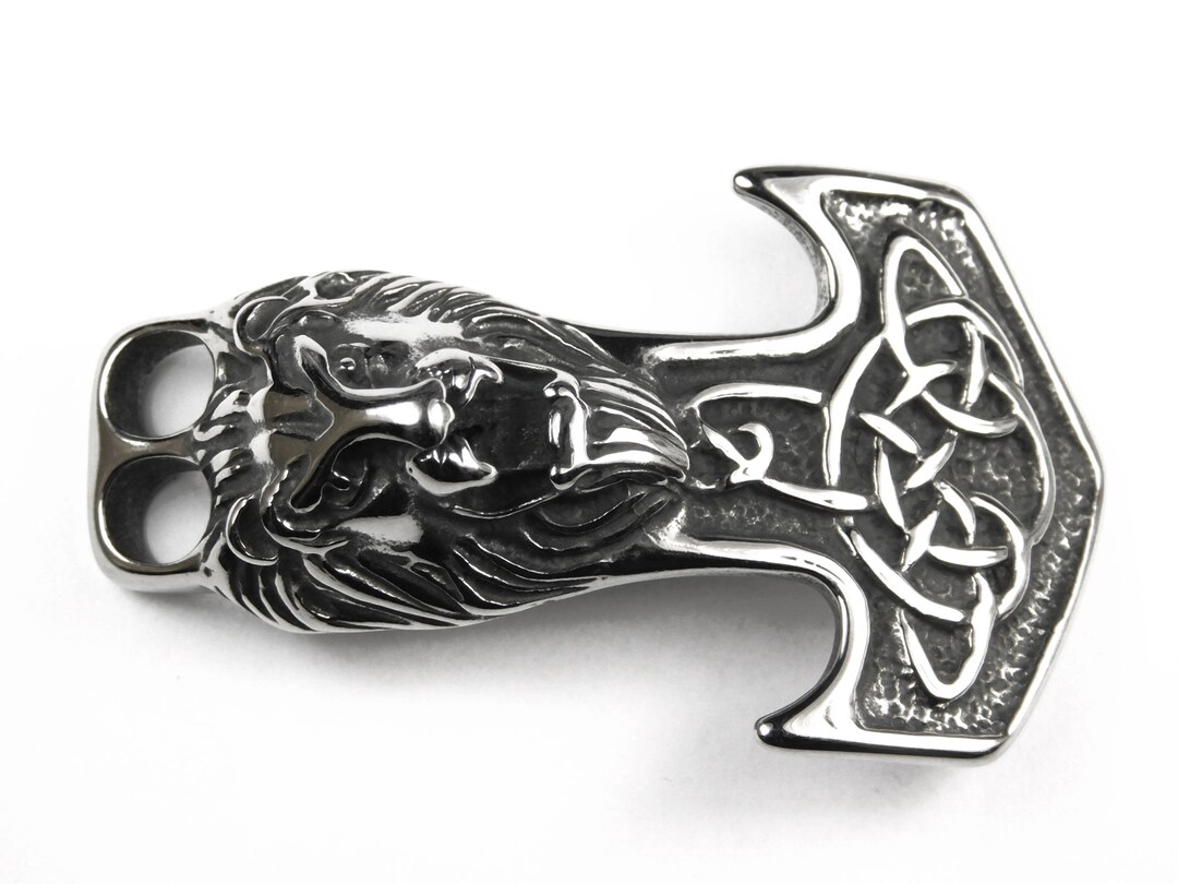 1 Piece - 56x33x12mm Stainless Steel Lion Head Hook Clasps - Cord ...