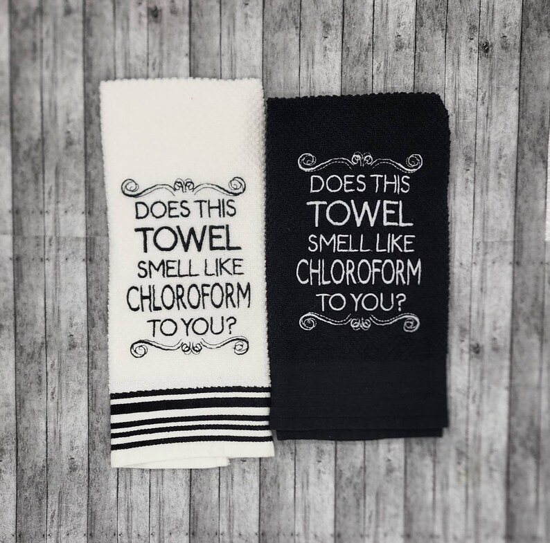 Funny Chloroform Towel, Quirky True Crime Gag Gift - Etsy
