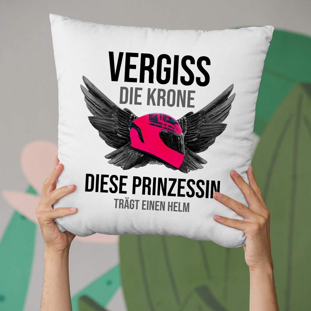 Motorcycle Pillow, Gifts for Motorcyclists, Forget the Crown - This ...