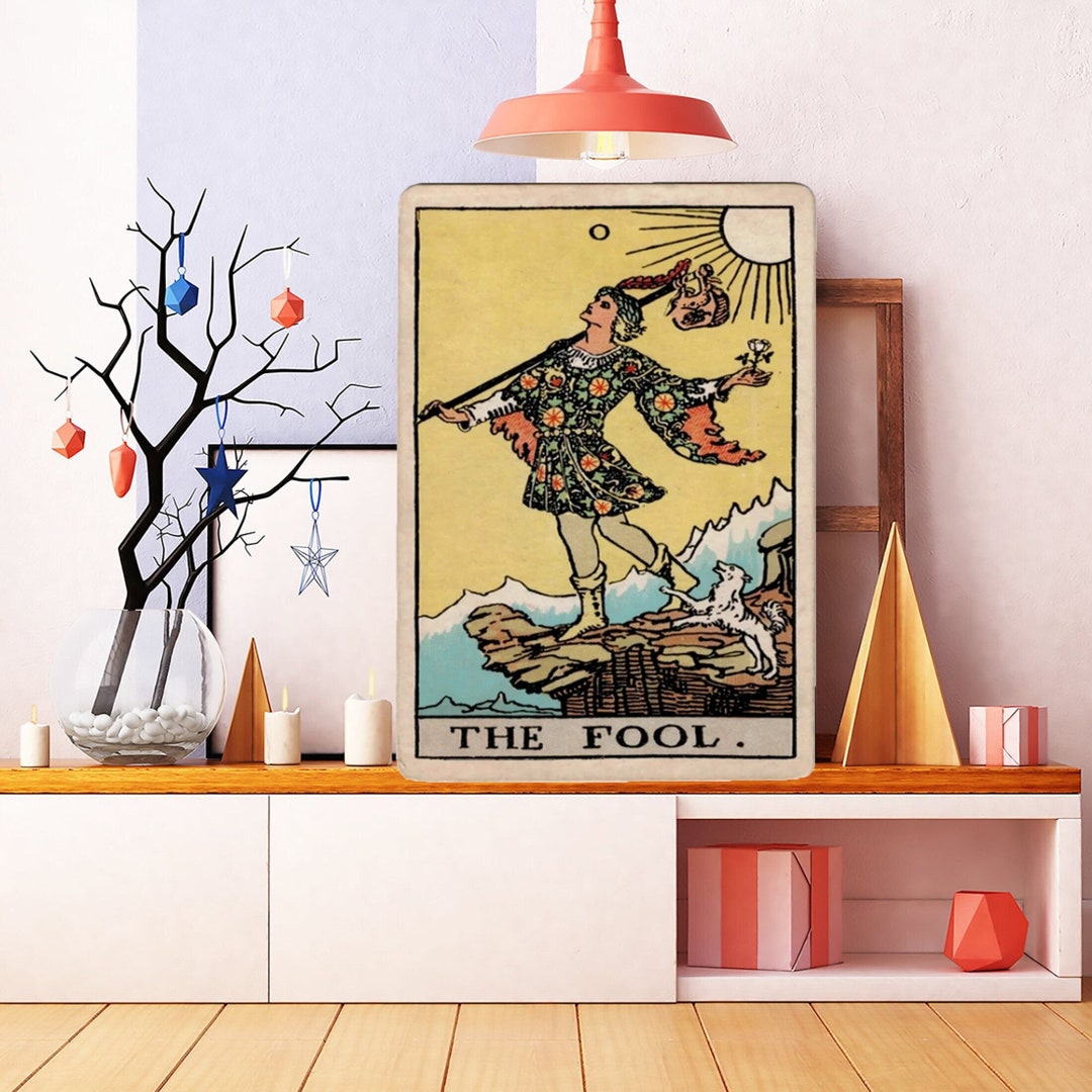 Unframed the Fool Tarot Card Poster, Tarot Card Retro , Neutral Vibe ...