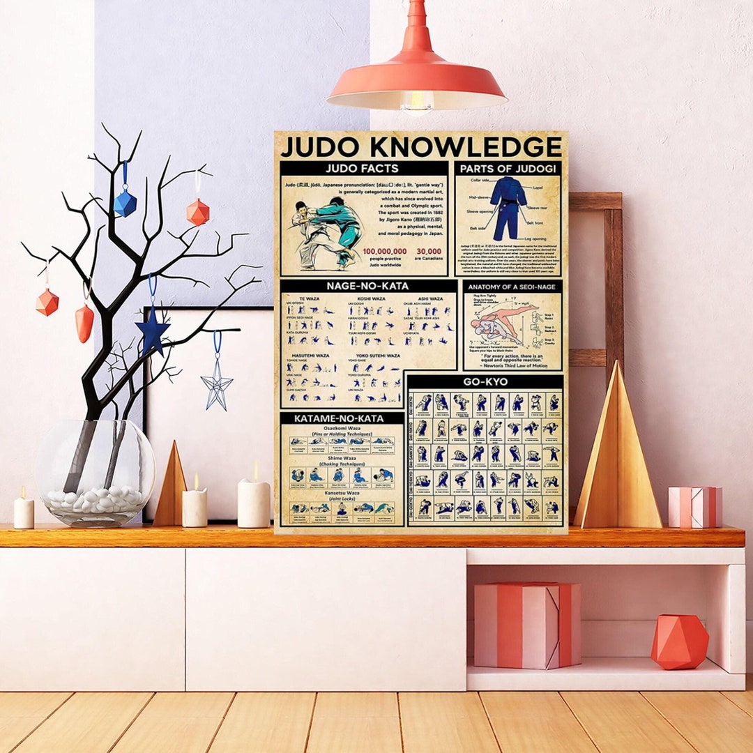 Judo Poster, Judo Gift Ideas, Judo Present, Judo Wall Art Decor, Judo ...