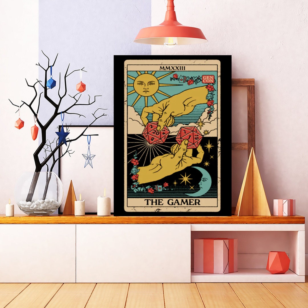 Unframed the Gamer Tarot Card Poster, Room , Board Game Lover , the ...